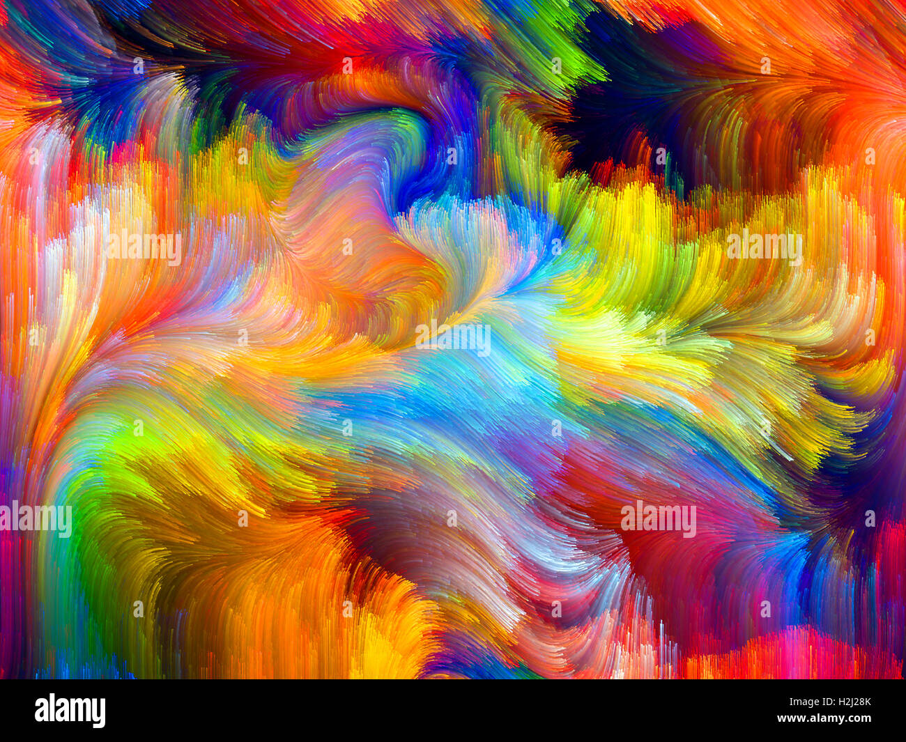 Waves of Color Stock Photo - Alamy