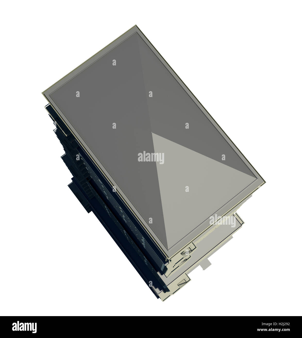 Highly detailed building. Top view Stock Photo - Alamy