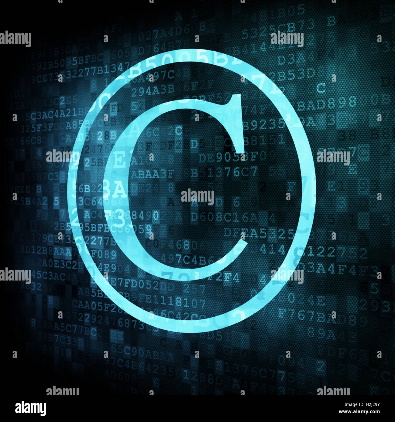 copyright symbol on digital screen Stock Photo - Alamy