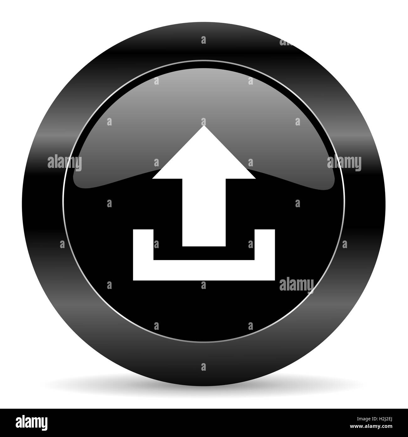 Upload internet button icon Cut Out Stock Images & Pictures - Alamy