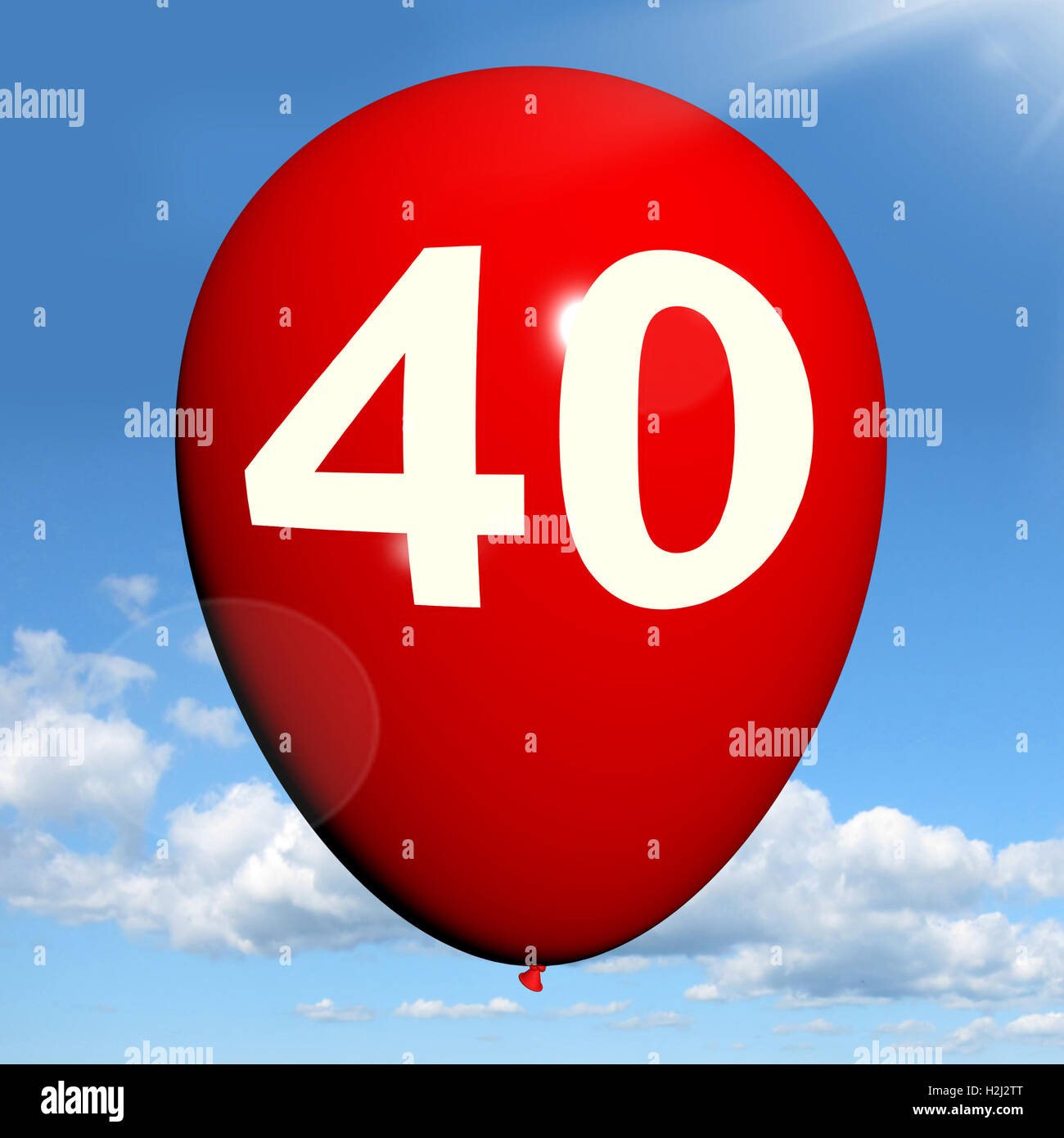 40th birthday balloon hi-res stock photography and images - Alamy