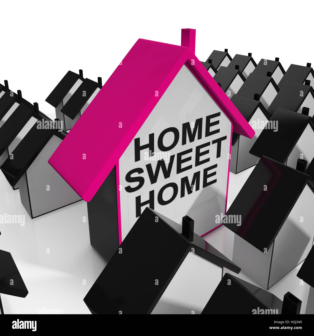 Home Sweet Home House Cozy And Familiar Stock Photo - Alamy
