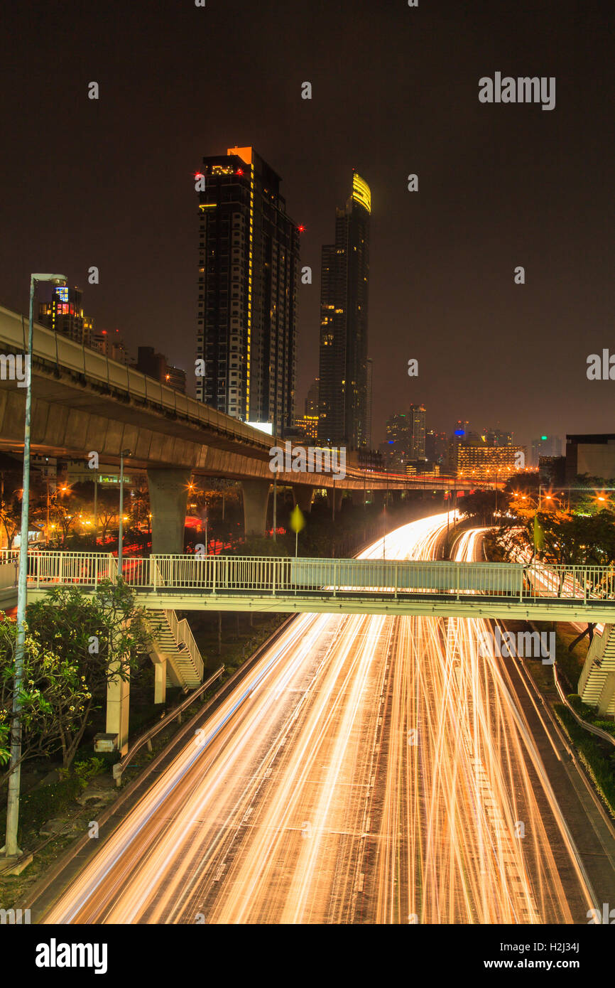 Bangkok at night Stock Photo - Alamy