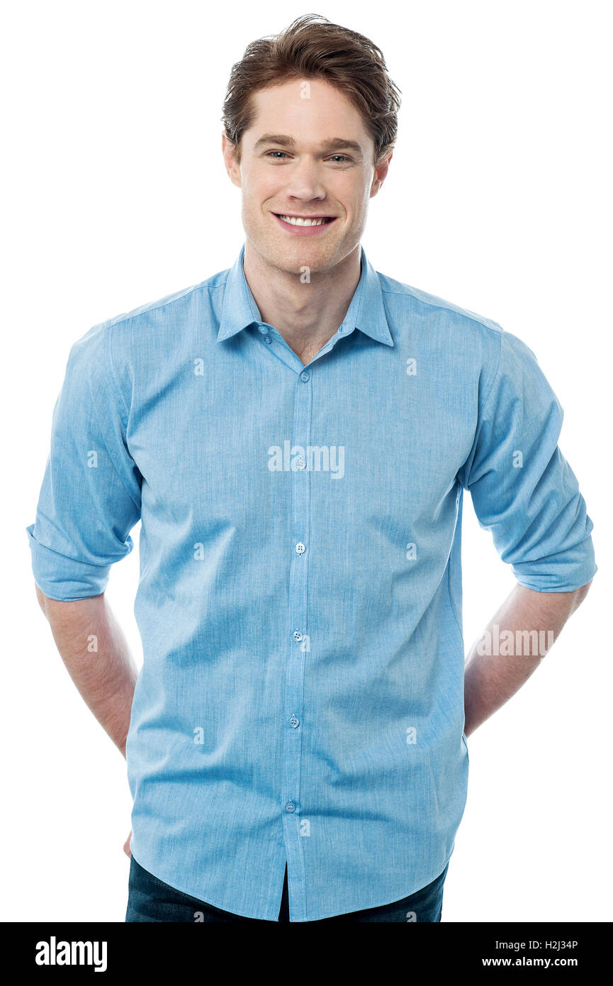 Casually-dressed young man Stock Photo - Alamy