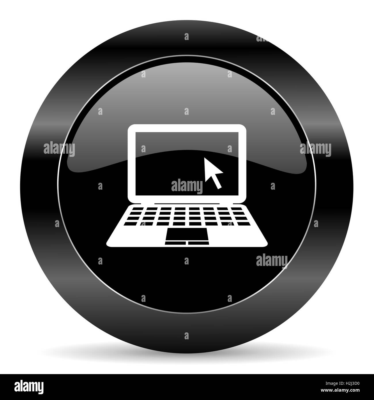 Computer network icon Black and White Stock Photos & Images - Alamy