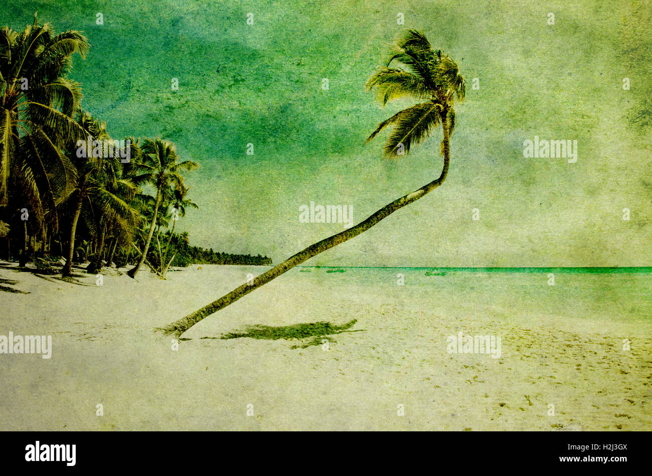 Retro beach postcard hi-res stock photography and images - Alamy