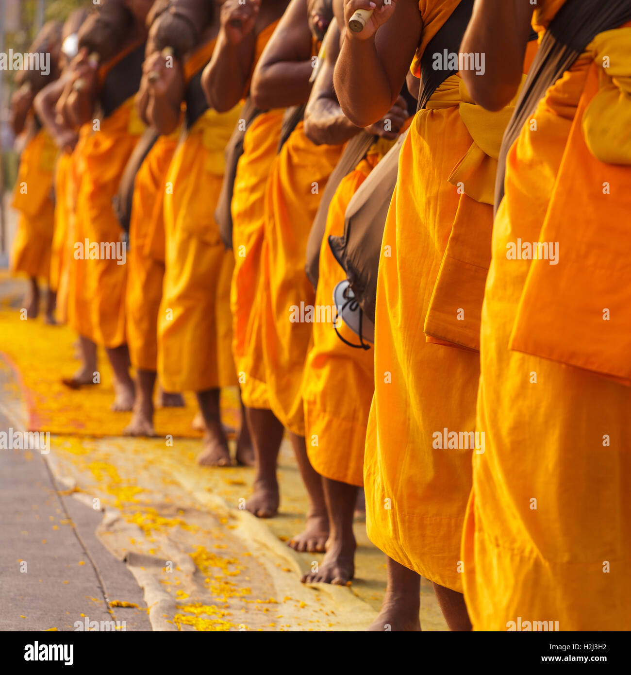 Monks in Thailand Stock Photo - Alamy