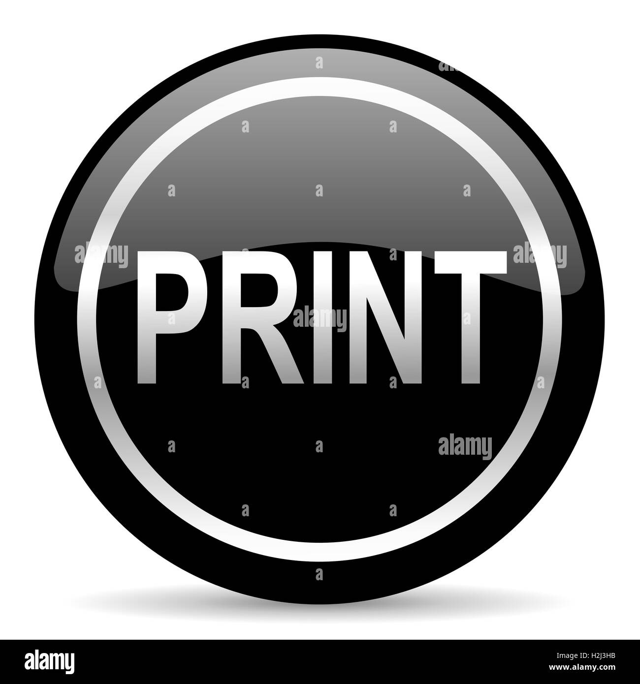 Phone icon for print Black and White Stock Photos & Images - Alamy