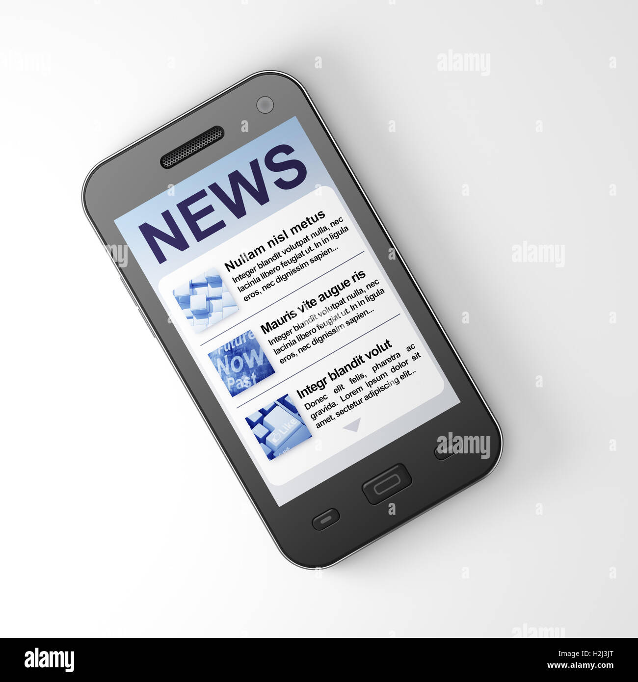 News article smartphone hi-res stock photography and images - Alamy