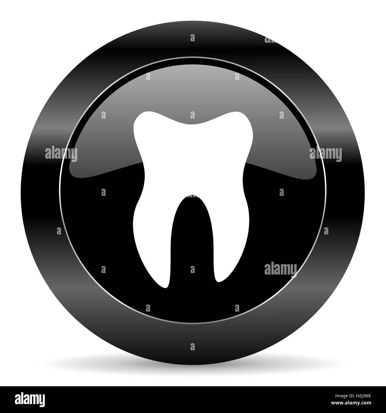Tooth sign dental sign Black and White Stock Photos & Images - Alamy