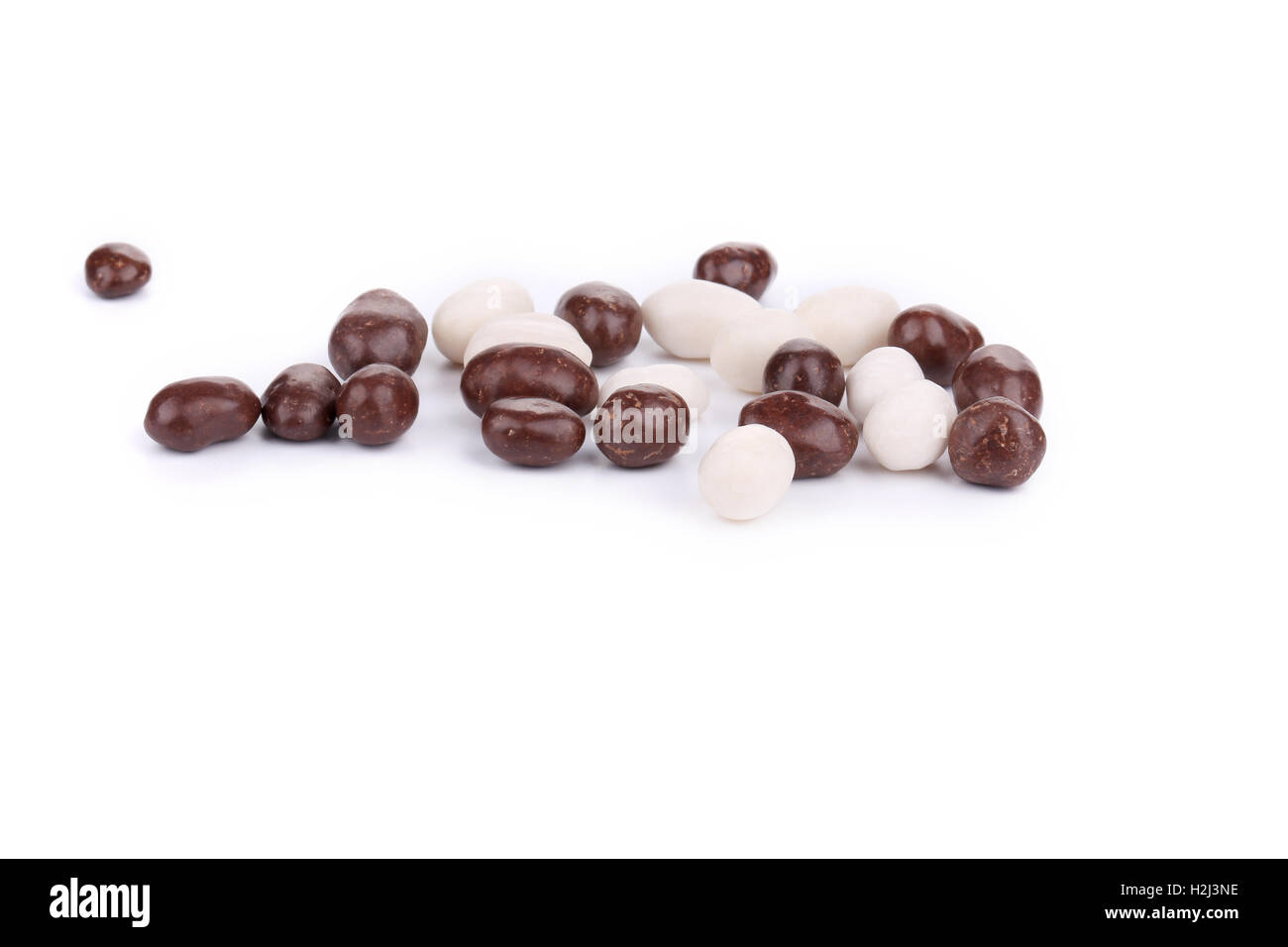 Chocolate covered dragees Stock Photo - Alamy