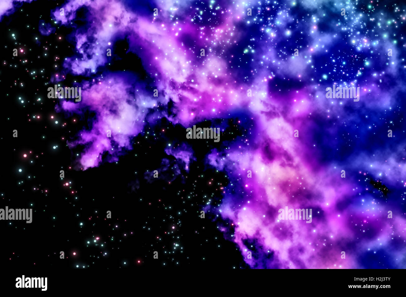 Blue magenta nebula hi-res stock photography and images - Alamy