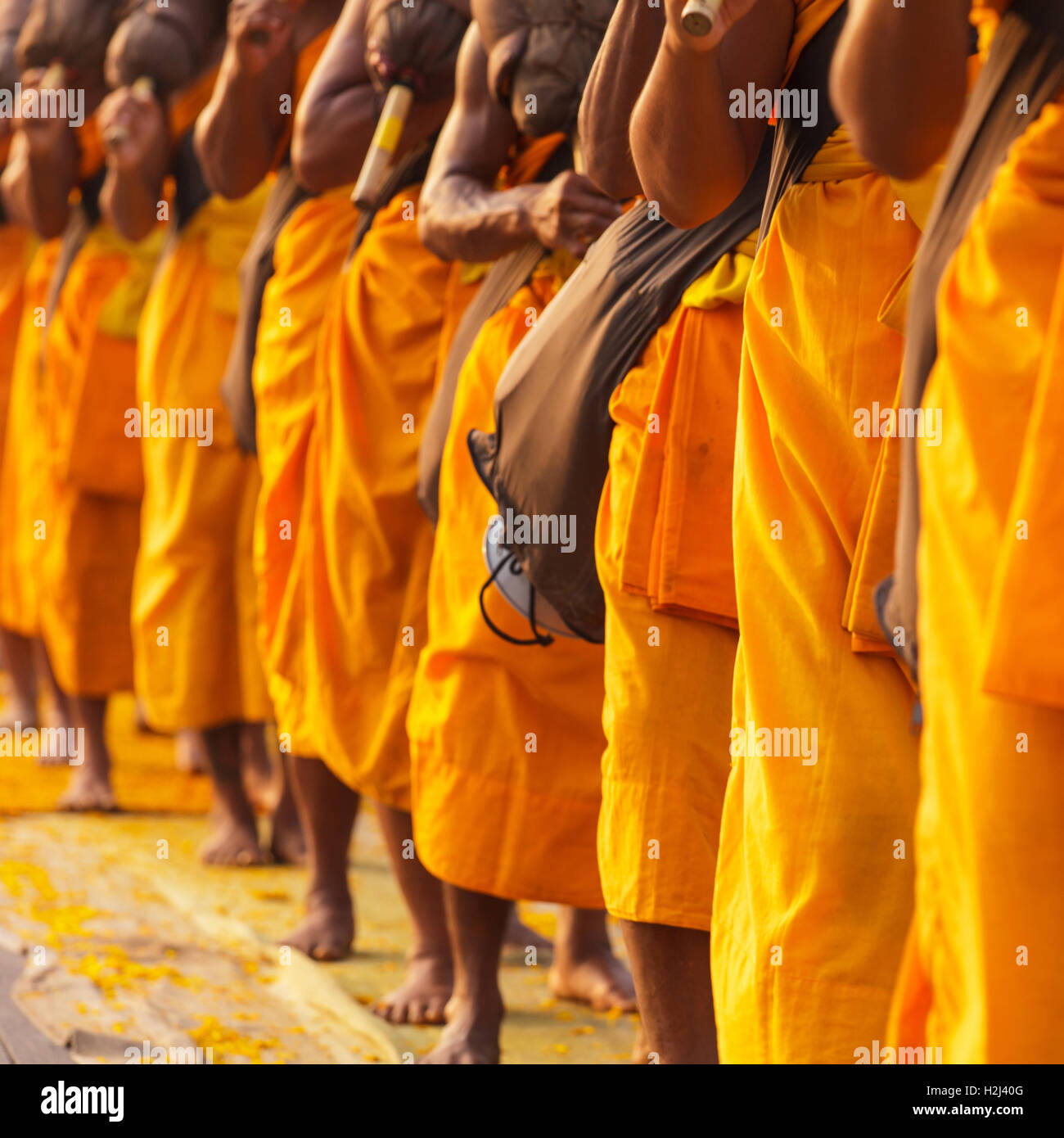 Monks in Thailand Stock Photo - Alamy