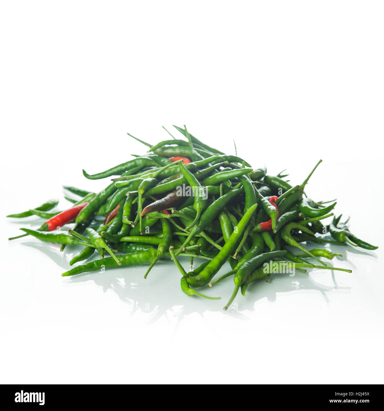 Green chilli plant Cut Out Stock Images & Pictures - Alamy