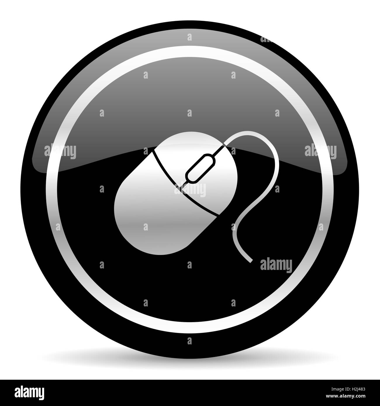 Mouse symbol Black and White Stock Photos & Images - Alamy