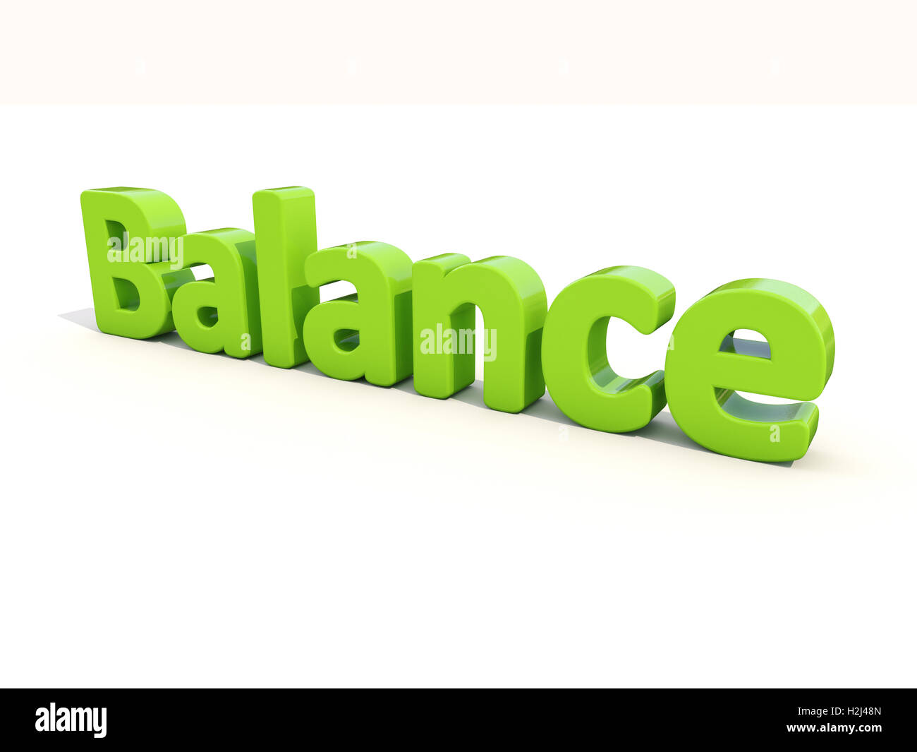 3d word balance Stock Photo - Alamy