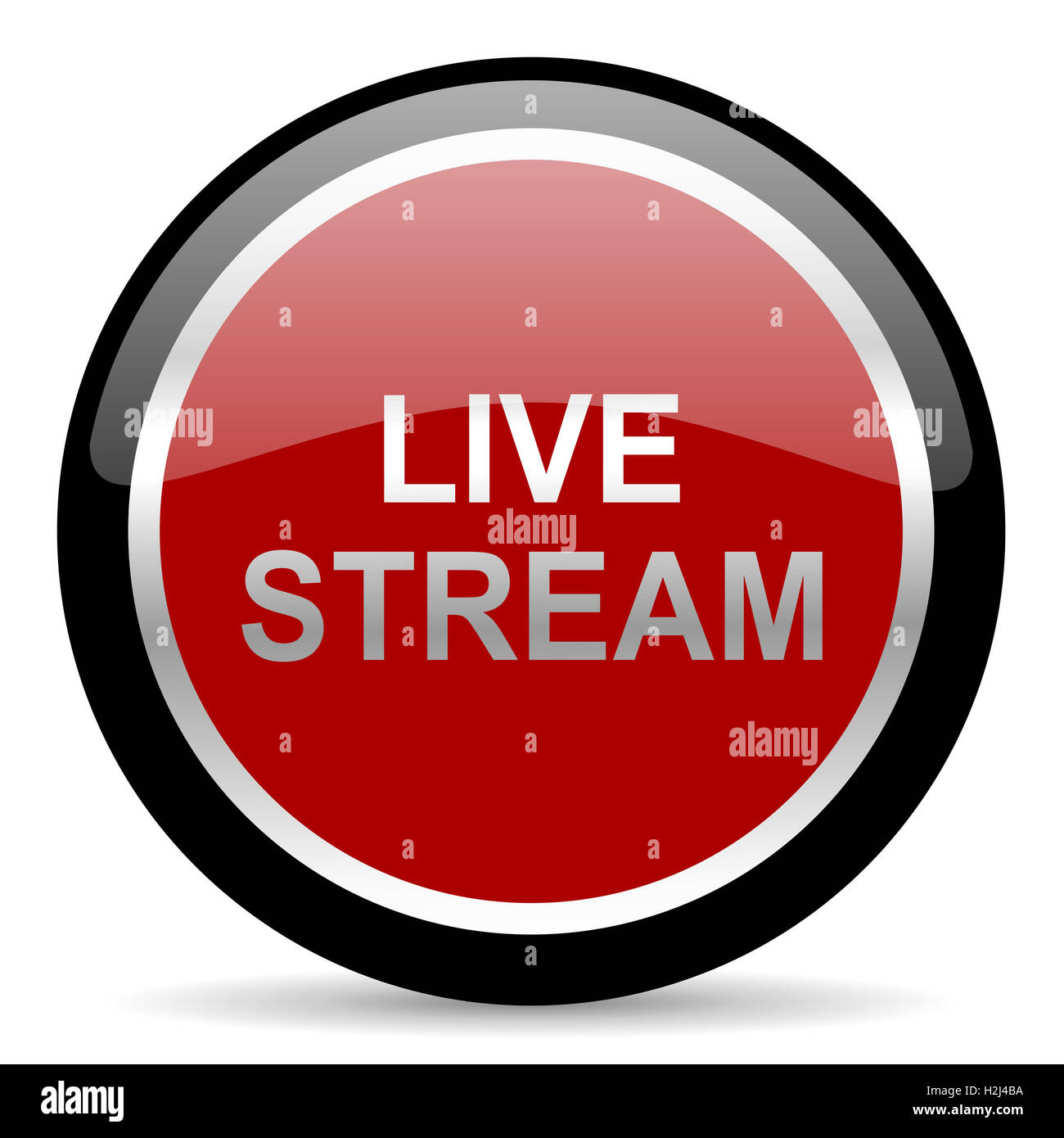 Live stream red hi-res stock photography and images - Alamy