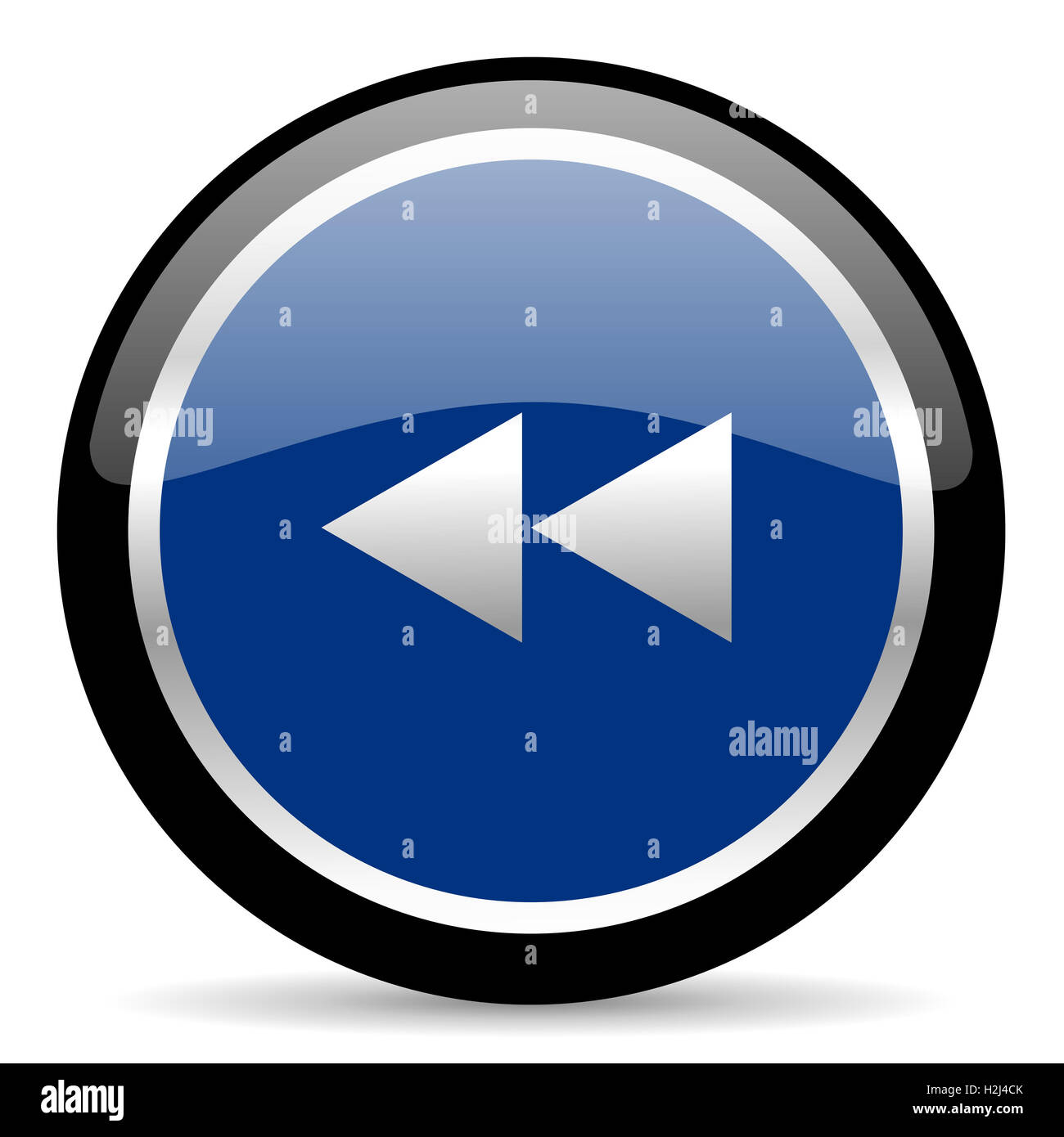 Fast forward sign icon blue hi-res stock photography and images - Alamy