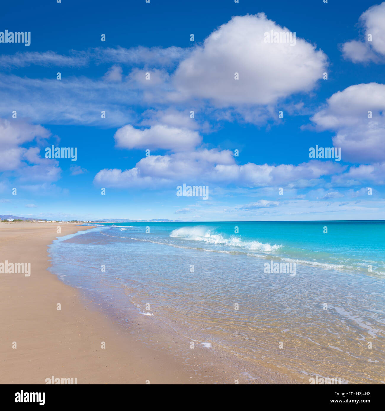 Canet de Berenguer beach in Valencia in Spain Stock Photo - Alamy