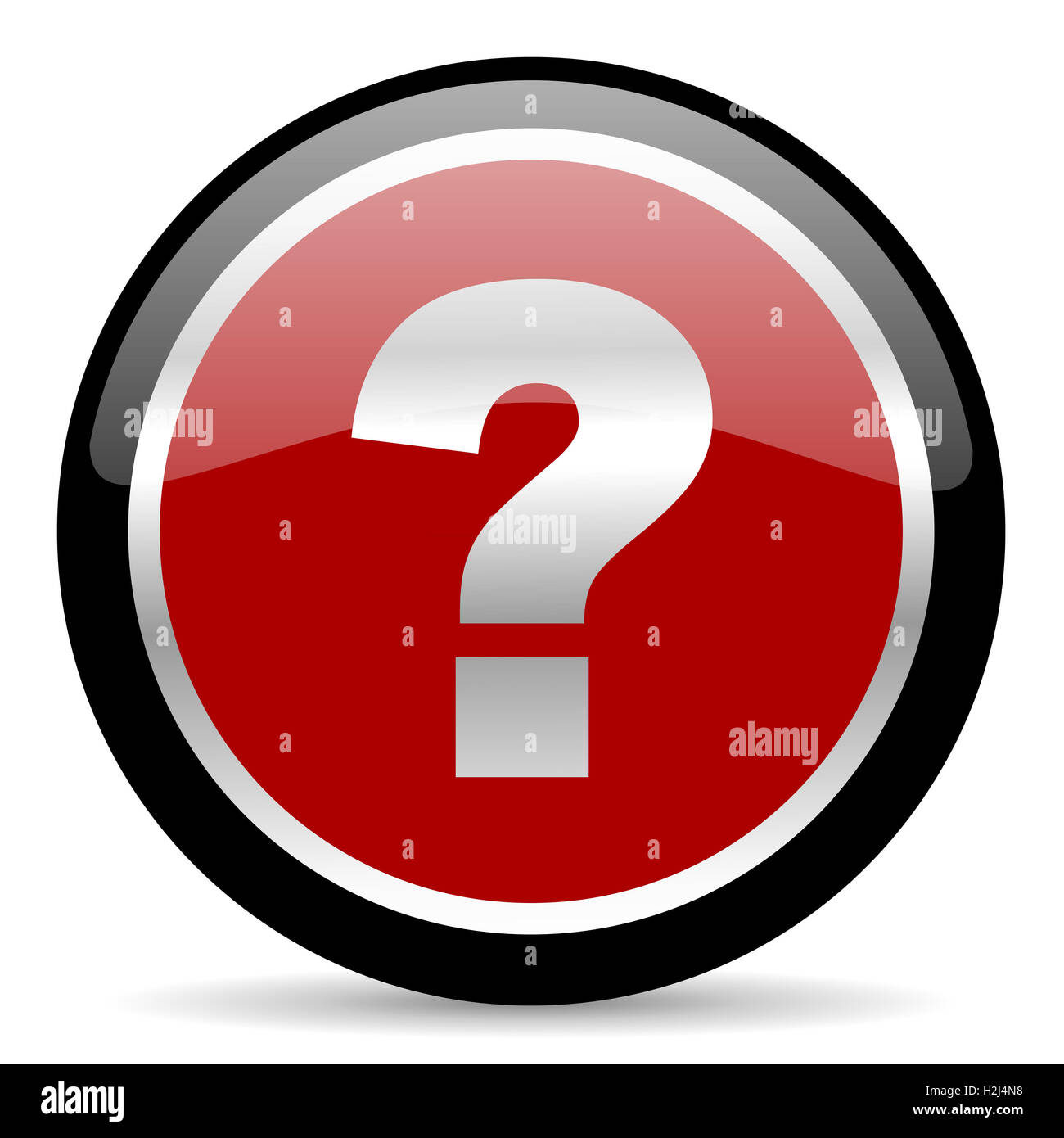 Red question mark icon Cut Out Stock Images & Pictures - Alamy