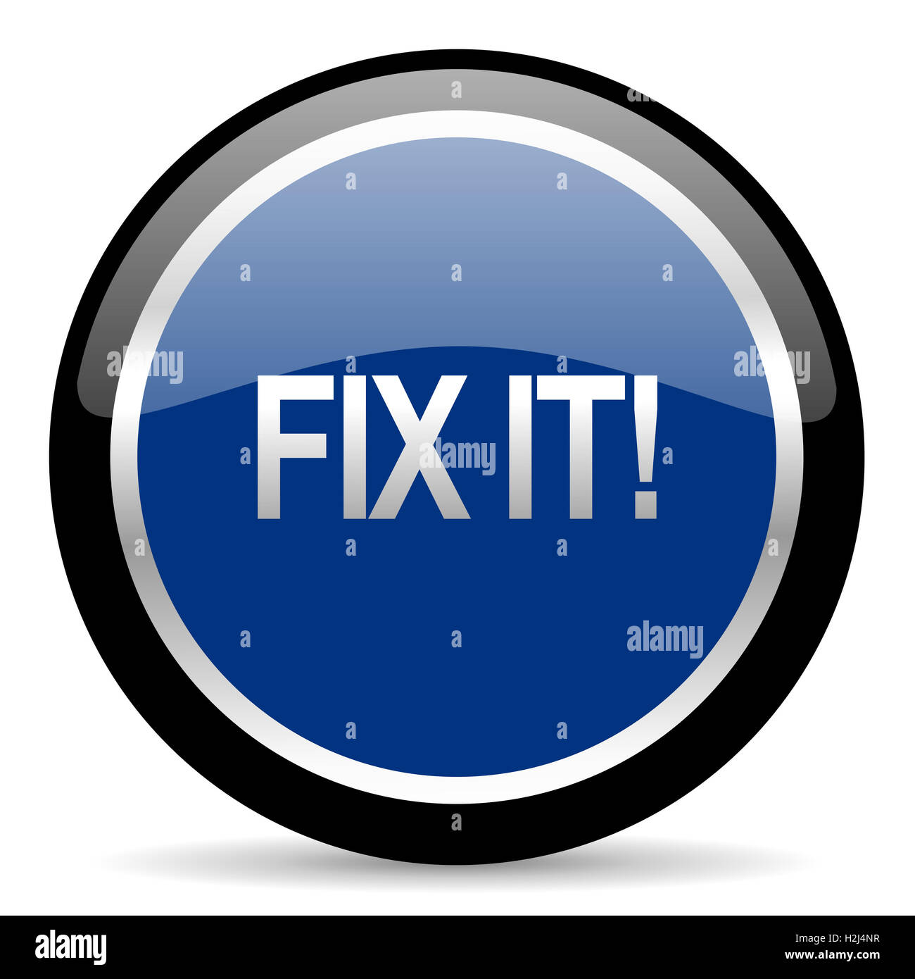 Fix icon website button Cut Out Stock Images & Pictures - Alamy