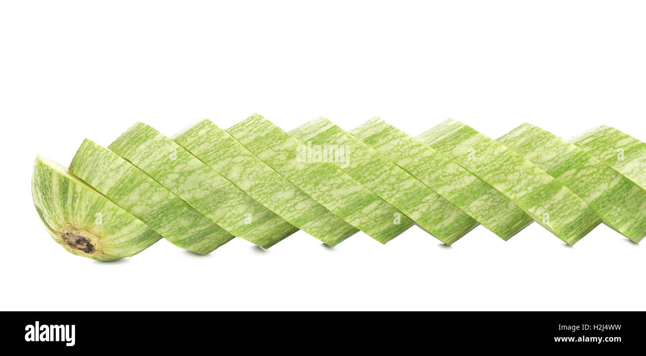 Fresh sliced marrow Stock Photo - Alamy