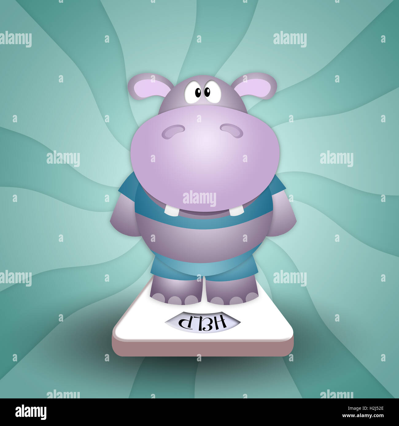 Hippo weight loss Stock Photo - Alamy