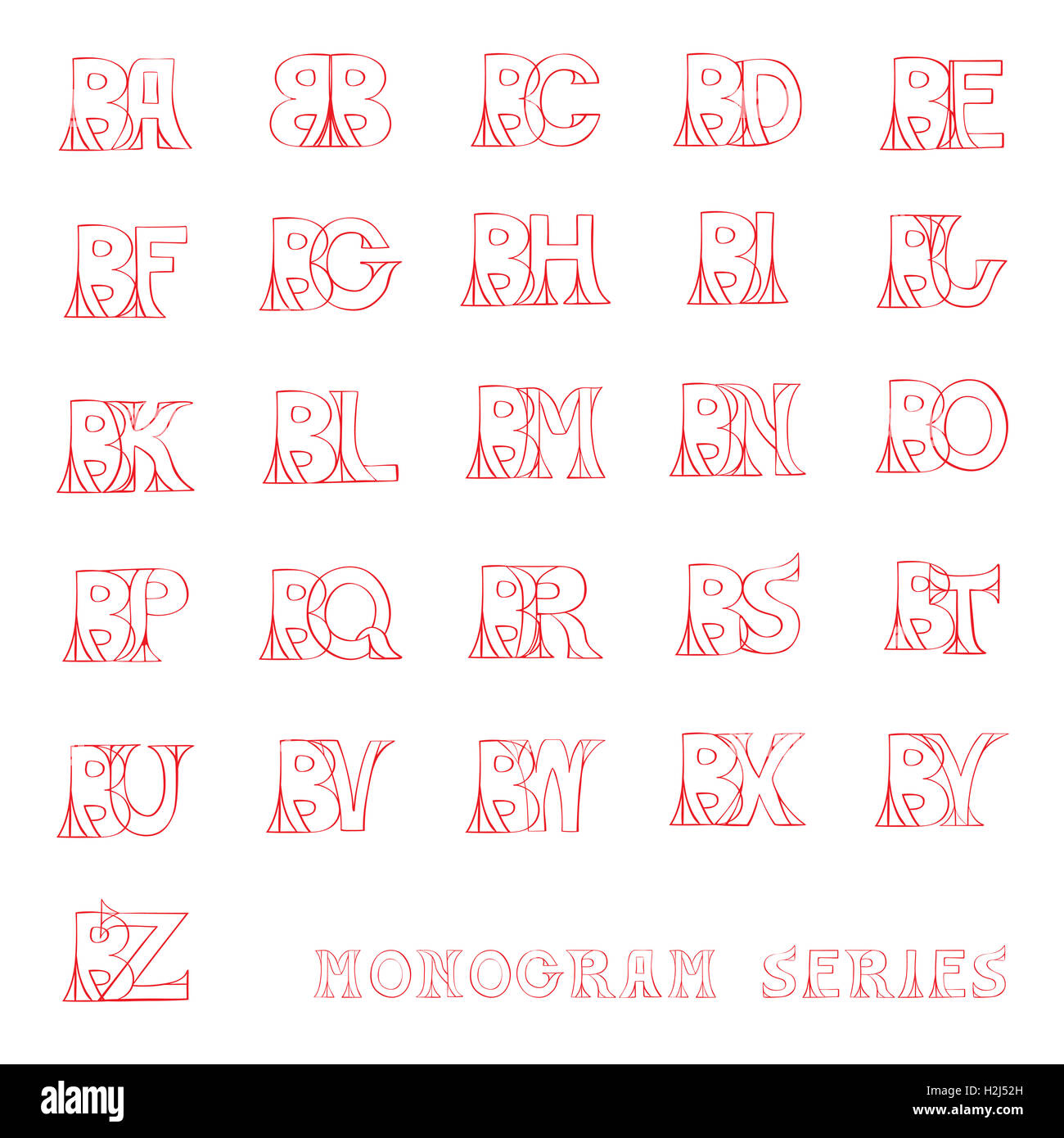 Ornamental letters b hi-res stock photography and images - Alamy