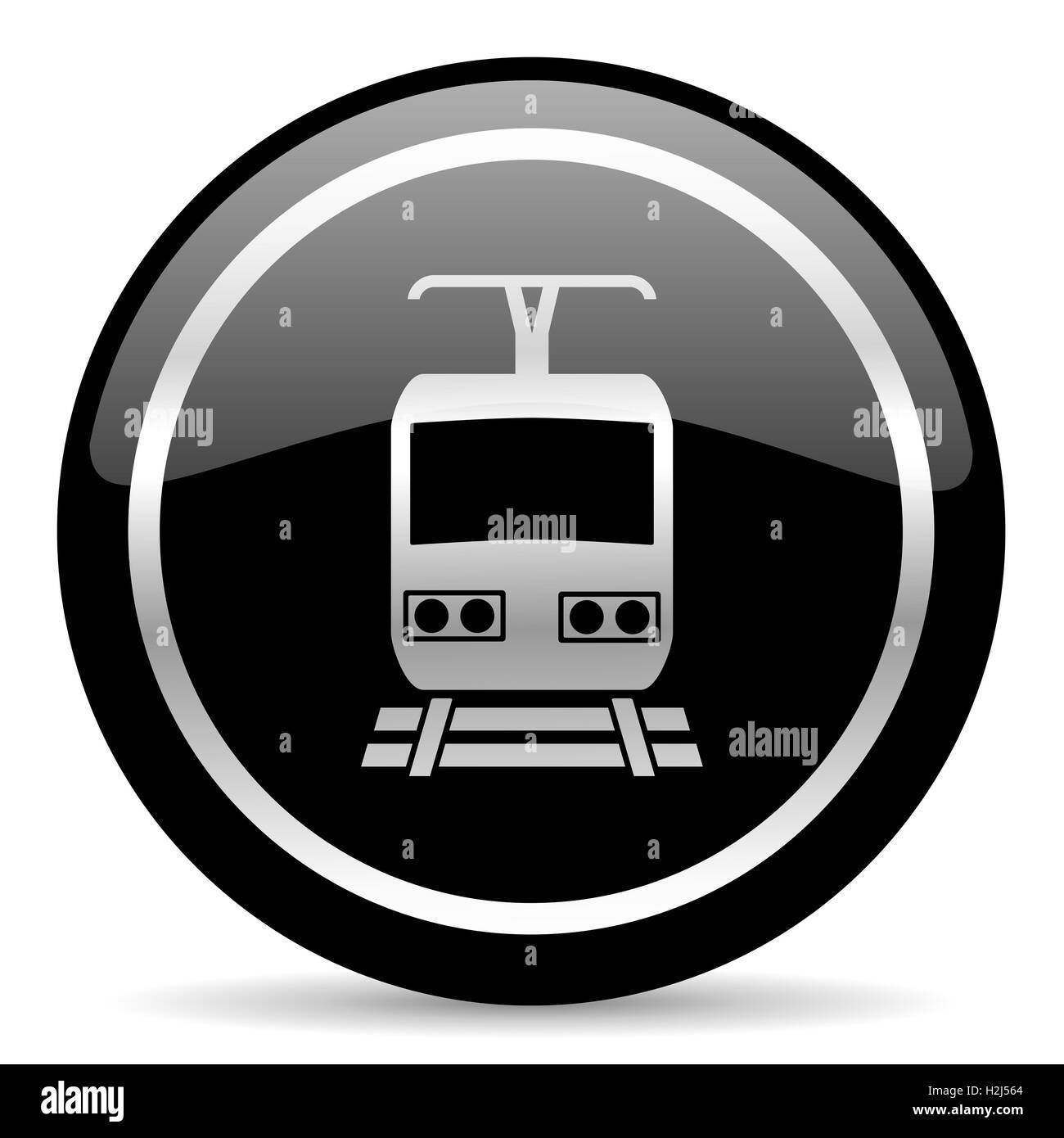 Train symbol Black and White Stock Photos & Images - Alamy