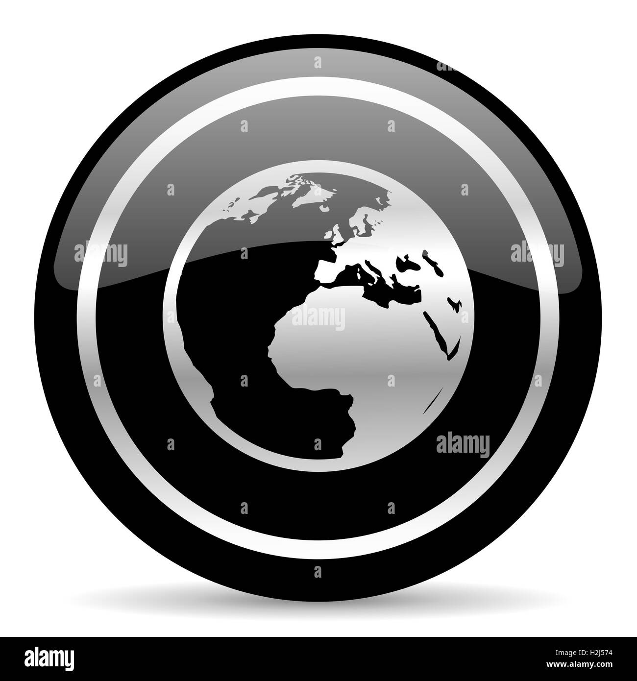 Geographic map planet earth Black and White Stock Photos & Images - Alamy
