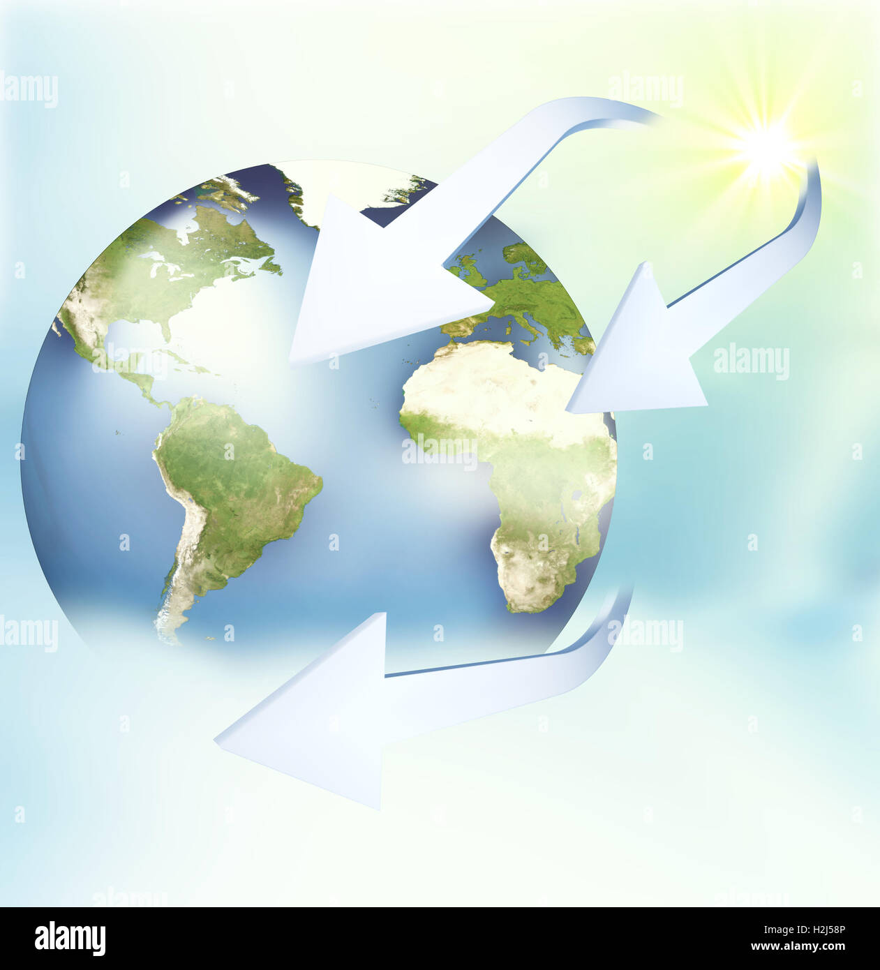 Planet Earth Global Stock Photo - Alamy