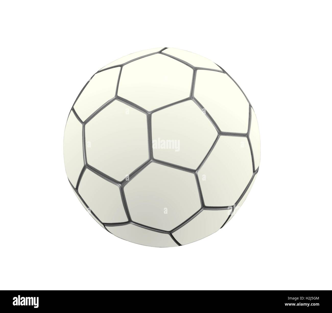 Soccer Ball in White Color Stock Photo - Alamy