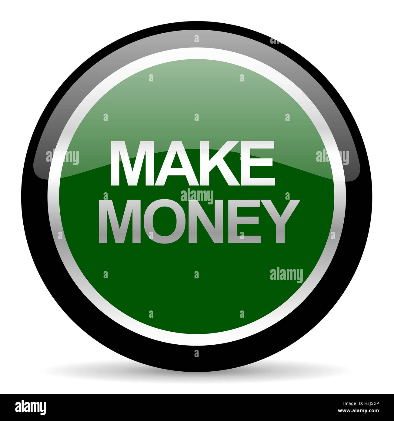 Earn money button icon concept hi-res stock photography and images - Alamy