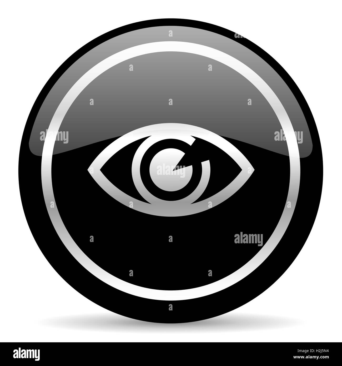 Eye icon Black and White Stock Photos & Images - Alamy