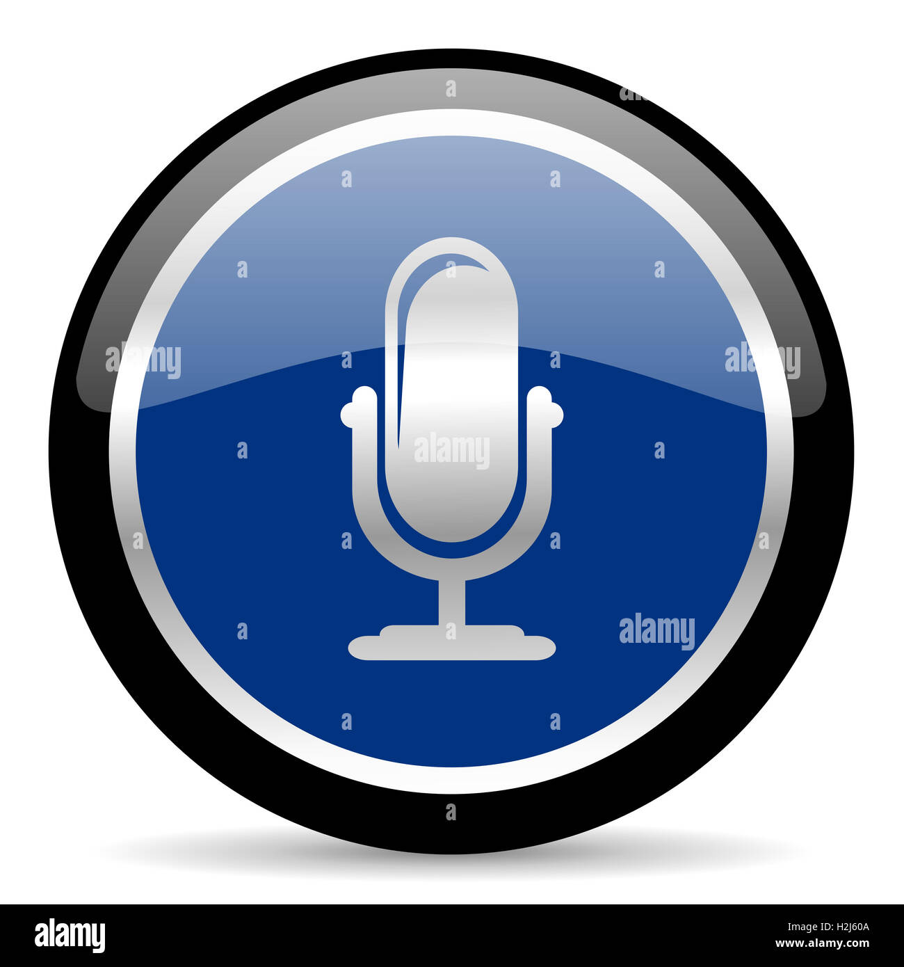 Microphone icon website button hi-res stock photography and images - Alamy