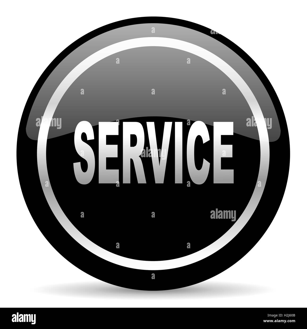 Service icon Black and White Stock Photos & Images - Alamy