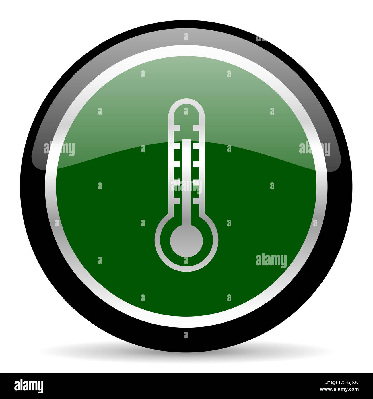 Thermometer button icon hi-res stock photography and images - Alamy