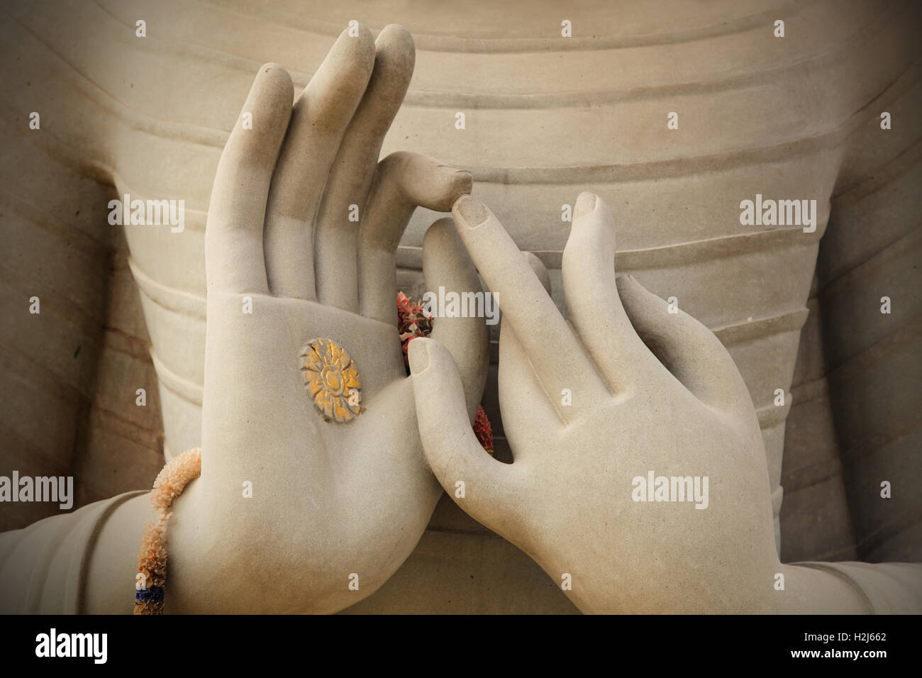 Hands of Buddha Stock Photo - Alamy