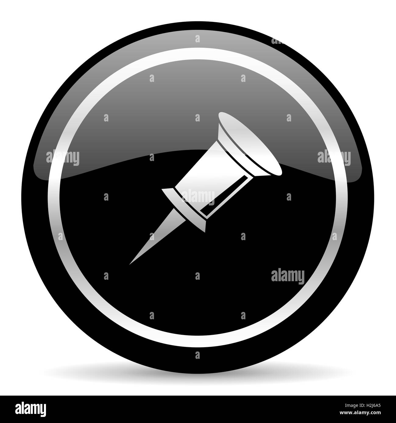 Pin button Black and White Stock Photos & Images - Alamy