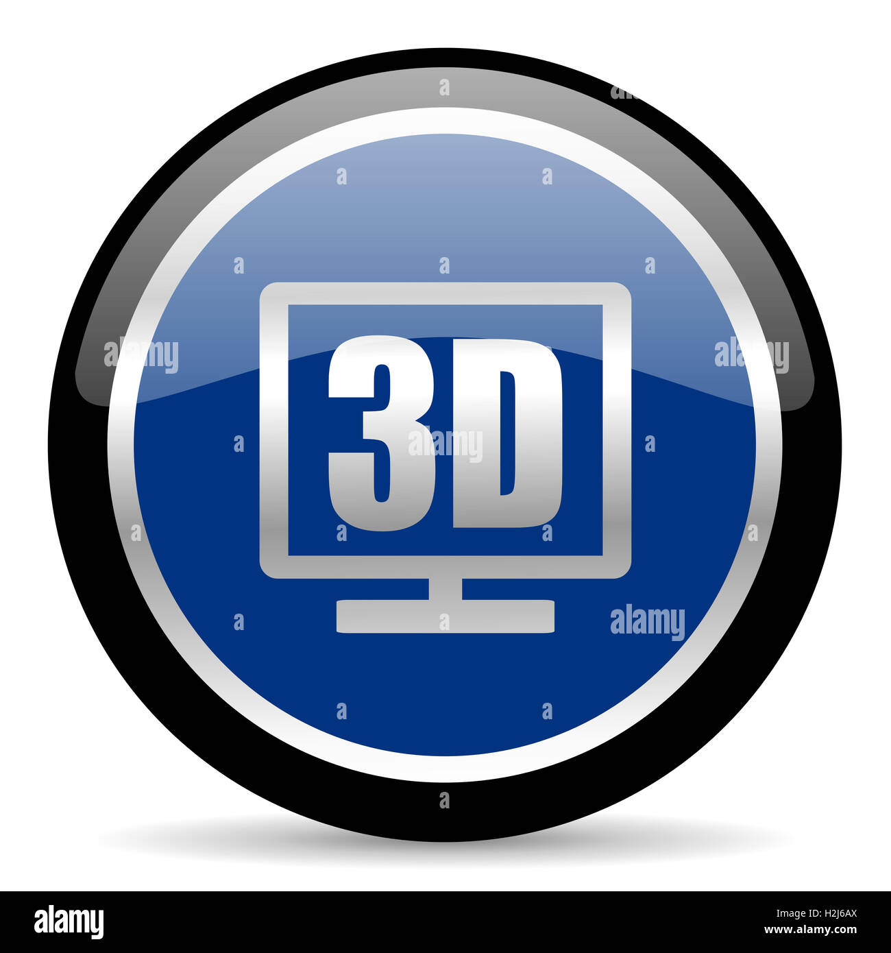 3d display icon Stock Photo - Alamy