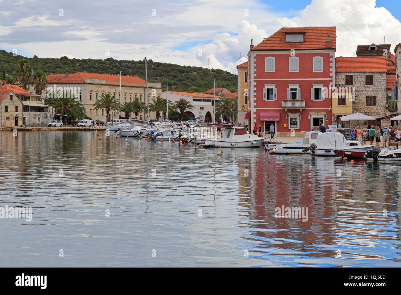 Stari Grad harbour, Hvar Island, Croatia, Dalmatia, Dalmatian Coast ...