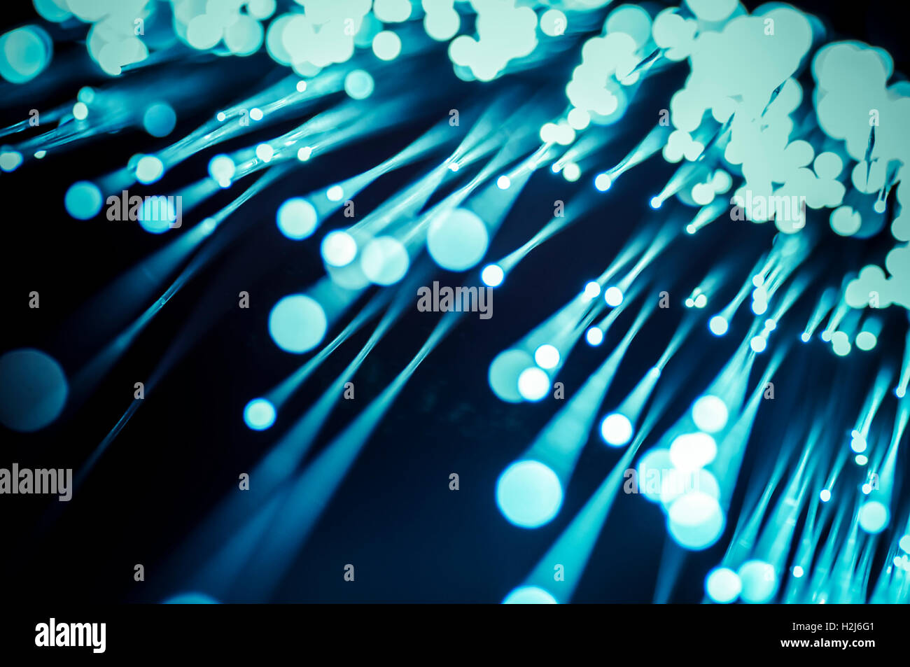 Tech, Fiber optic cables, fibre connection, telecomunications co Stock ...