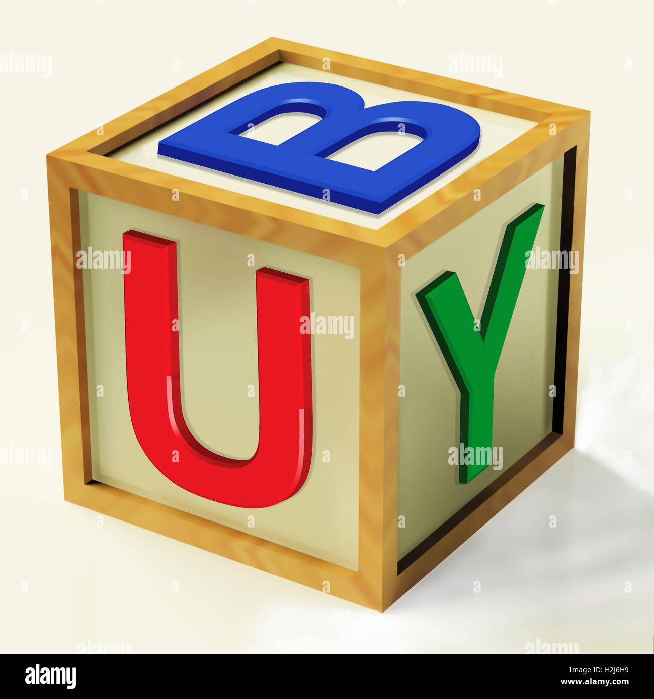 Buy Block Means Retail Shopping And Commerce Stock Photo - Alamy