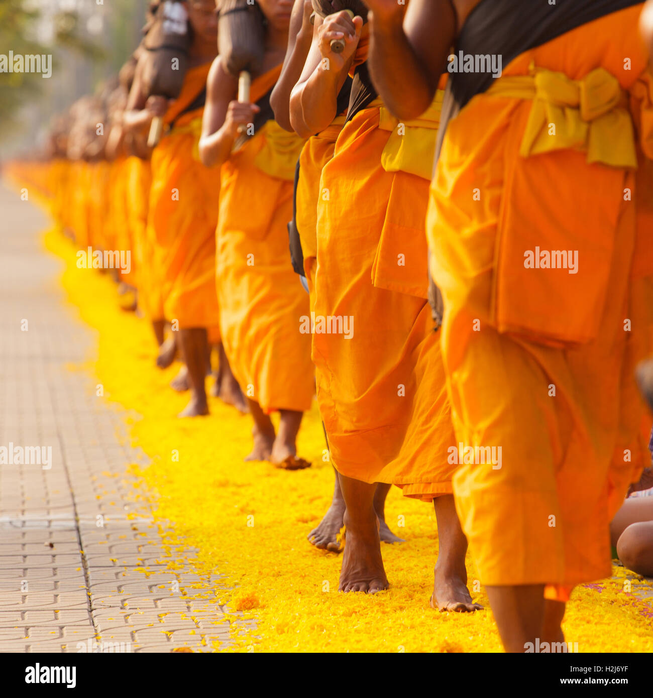 Monks in Thailand Stock Photo - Alamy