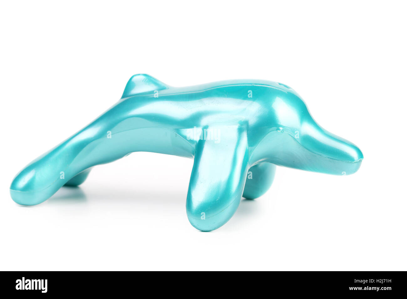 Inflatable toy blue dolphin Stock Photo - Alamy