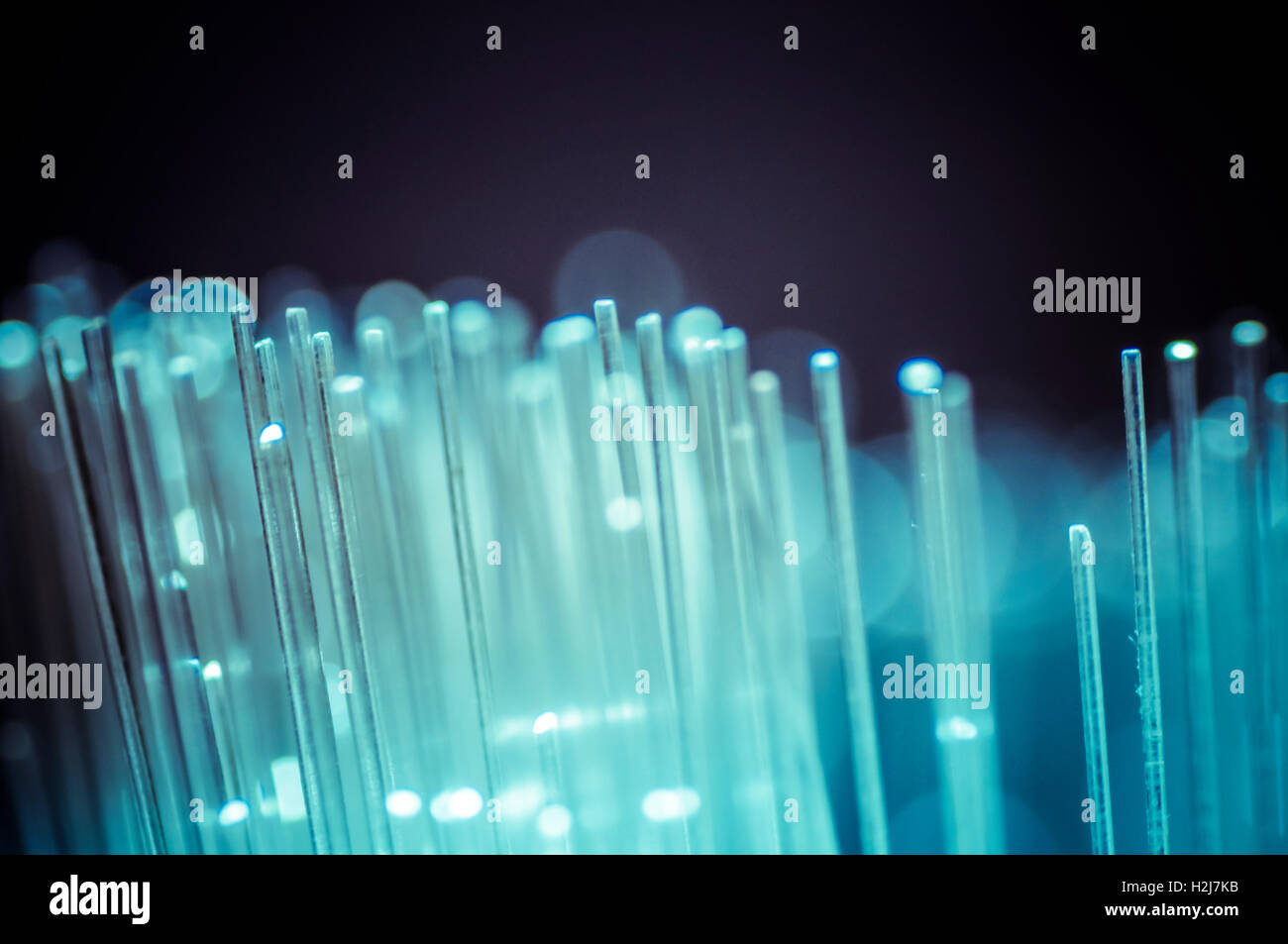 Fiber optic cables, fibre connection, telecomunications concept Stock ...