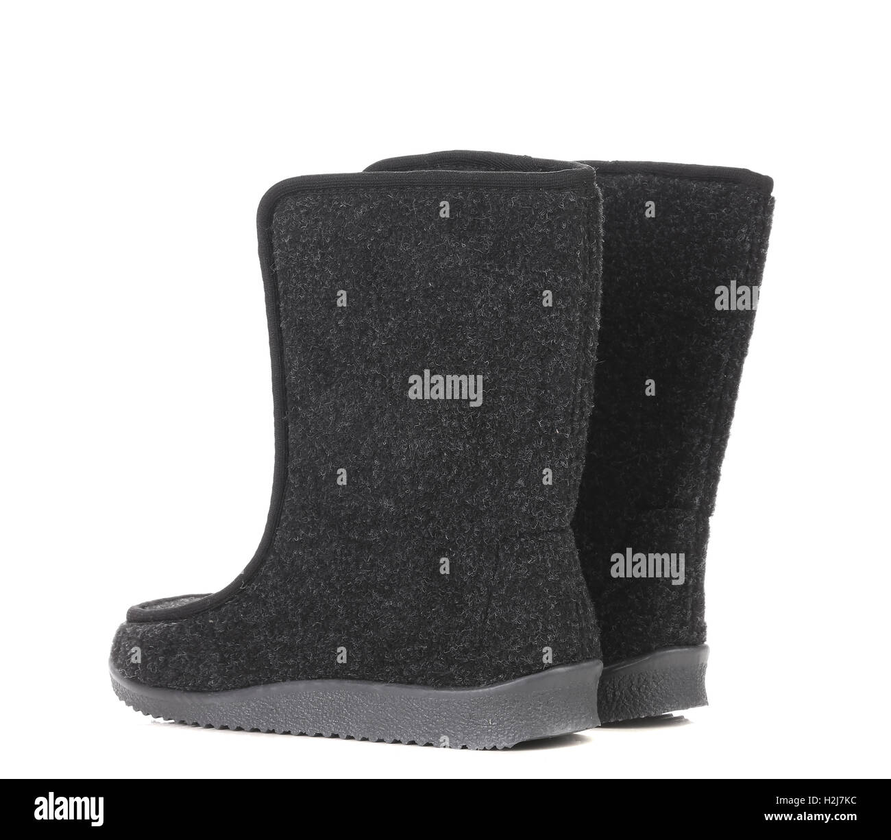 Close up of black boots Stock Photo - Alamy