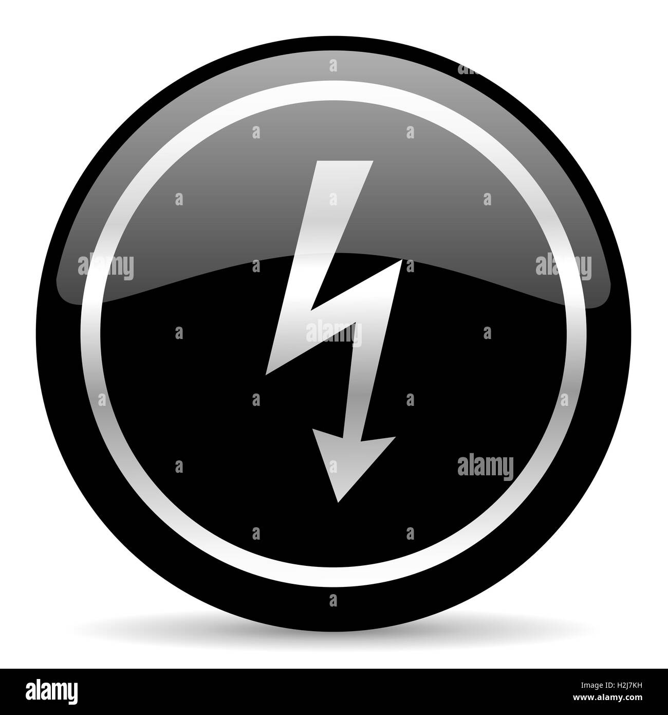 Icon energy bolt Black and White Stock Photos & Images - Alamy