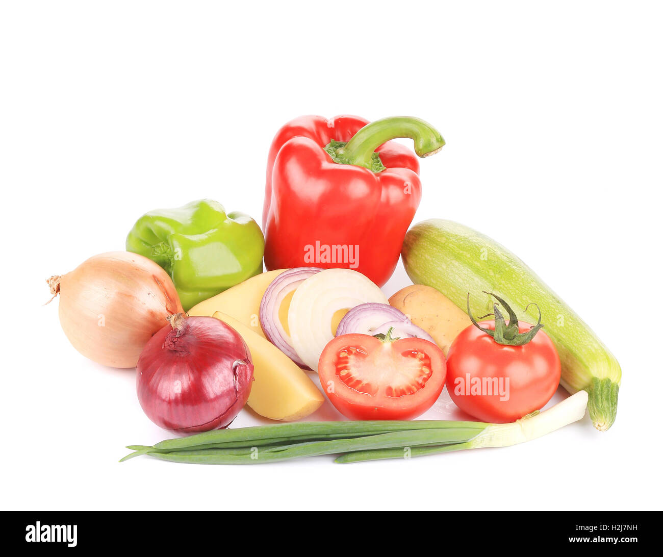 Horizontal photo sliced tomato Cut Out Stock Images & Pictures - Alamy