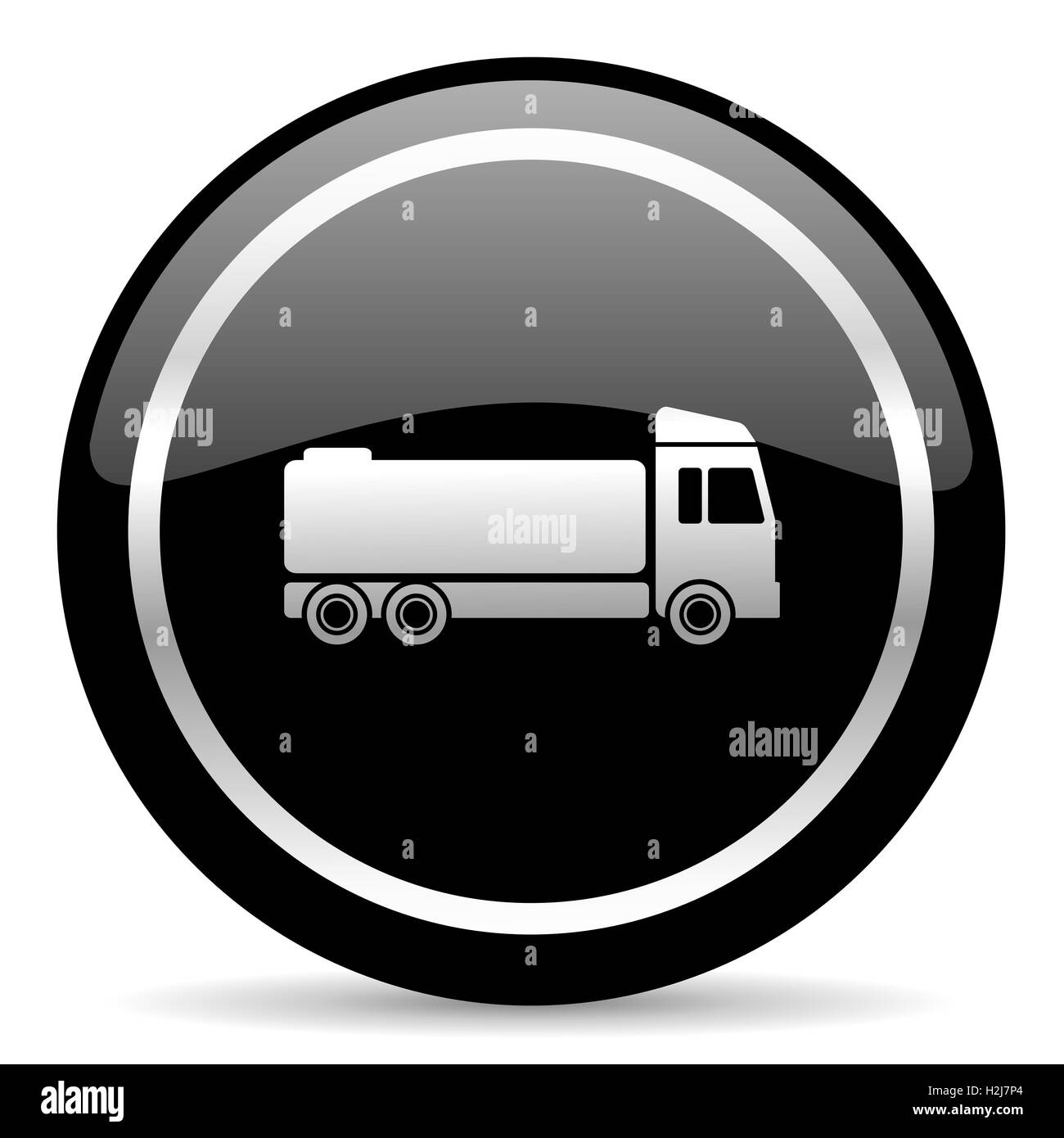 Petrol transport truck Black and White Stock Photos & Images - Alamy